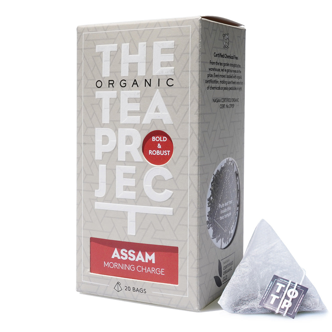 Assam Tea – Organic Pyramid Bags (20 pack) – theorganicteaproject.com