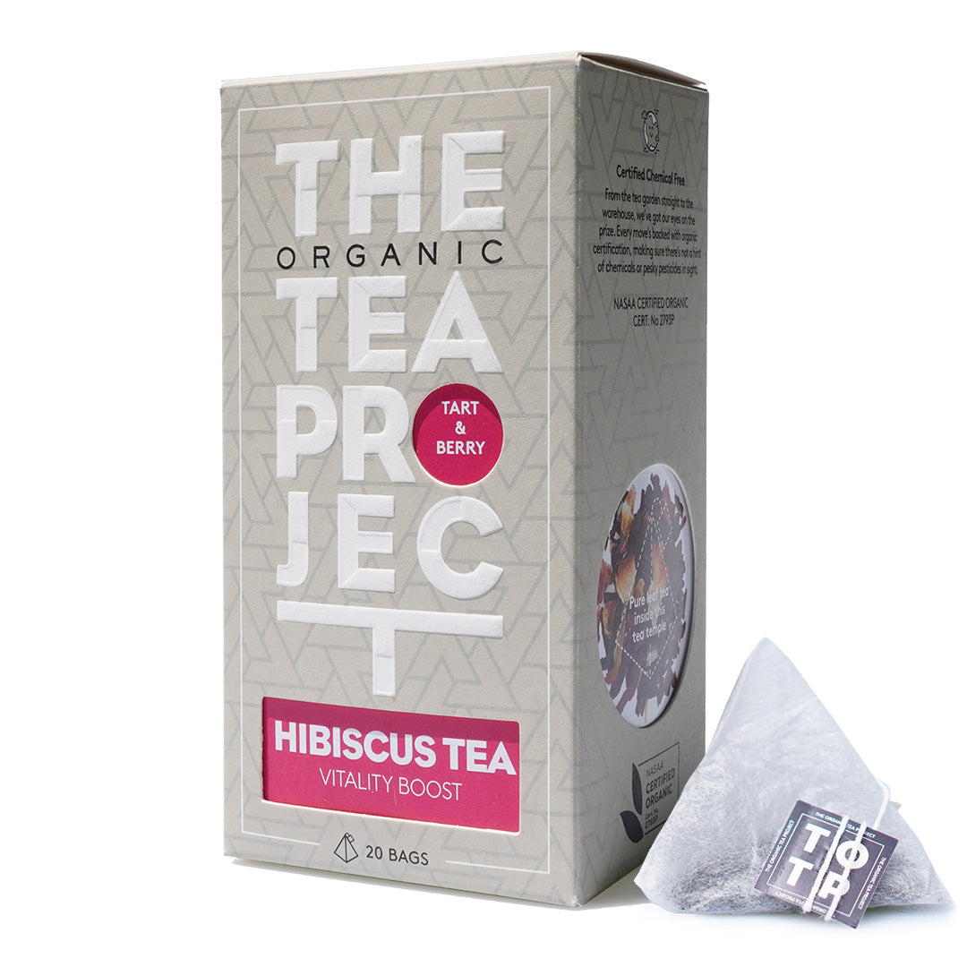 Organic Hibiscus Tea - 20 pack pyramid tea bags – theorganicteaproject.com