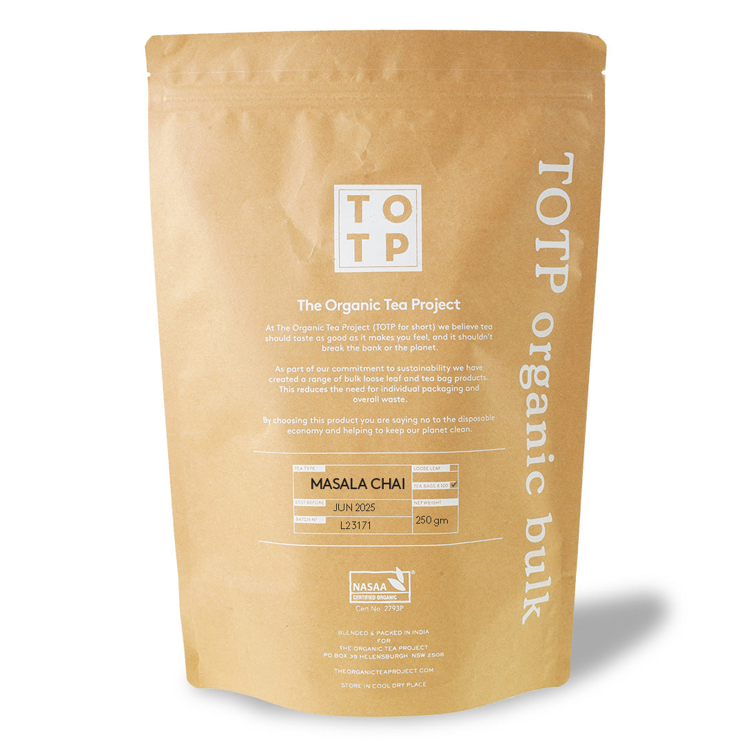 100 Masala Chai Pyramid Tea Bags - Bulk – theorganicteaproject.com