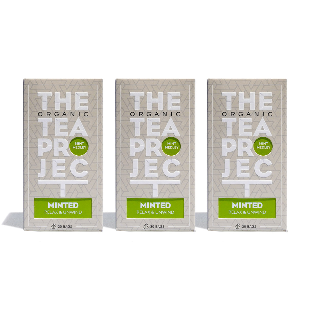 The Organic Tea Project Minted Tea Bags 60 pack pyramid tea bags ...
