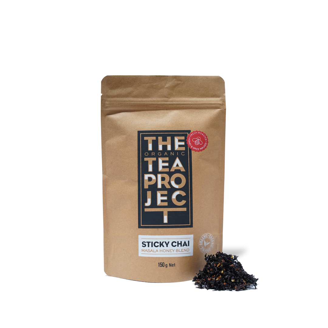 Sticky Chai – Organic Whole Leaf Tea with Honey & Spices (150g Pack ...